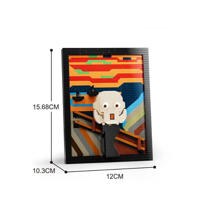 Masterpiece Edvard Munch The Scream Micro-Diamond Particle Building ...