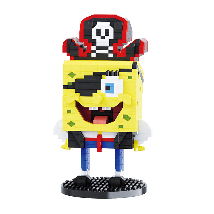SpongeBob SquarePants Pirate Micro-Diamond Particle Building Block Set ...