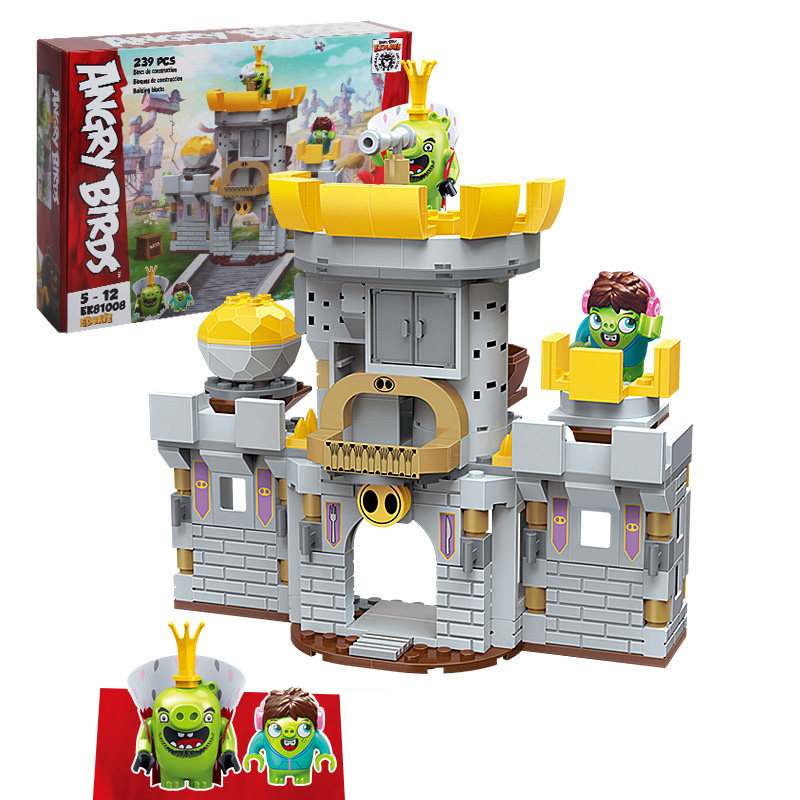 Angry Birds™ King Pig's Castle Building Block Set - One Quarter