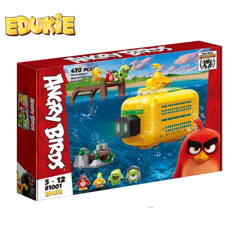 Angry Birds™ Piggy Submarine Building Block Set - One Quarter