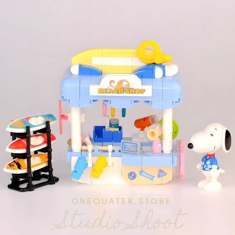 Peanuts® Entrepreneur Snoopy Surf Shack Stand Building Block - One Quarter