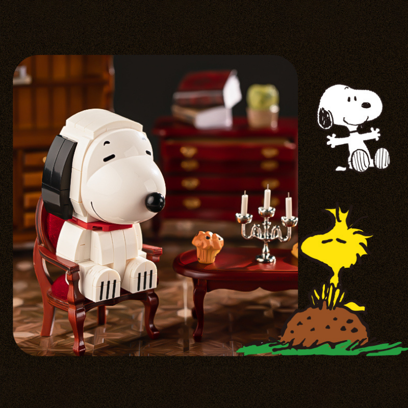 Peanuts® Snoopy Classic Snoopy BrickHeadz Building Block Set - One Quarter