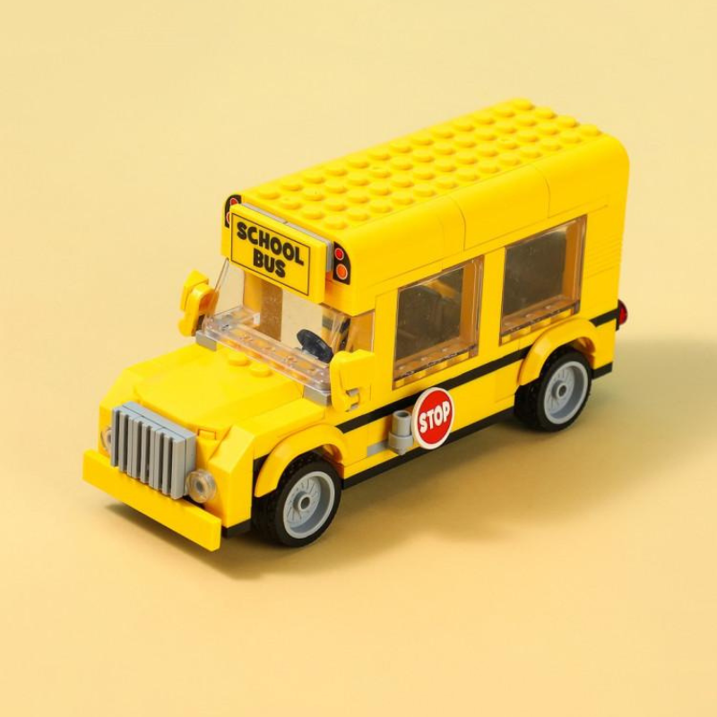 Peanut® Snoopy Street Fair School Bus Building Block Set - One Quarter