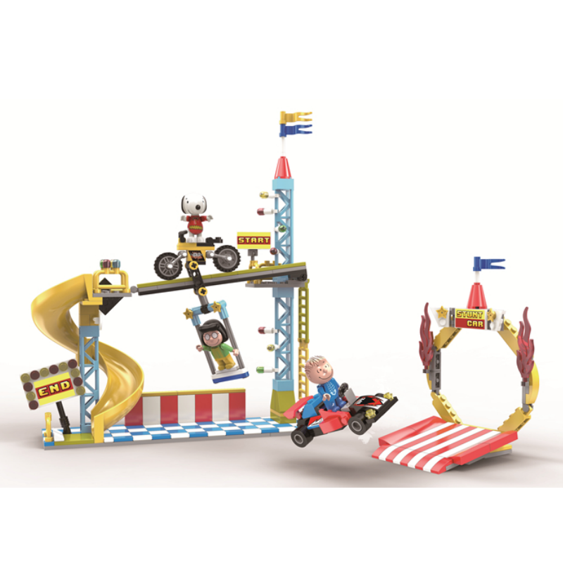 Peanuts® Snoopy Circus Bicycle and Car Acts Building Block Set - One ...