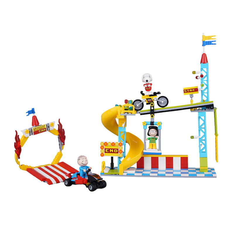 Peanuts® Snoopy Circus Bicycle and Car Acts Building Block Set - One ...