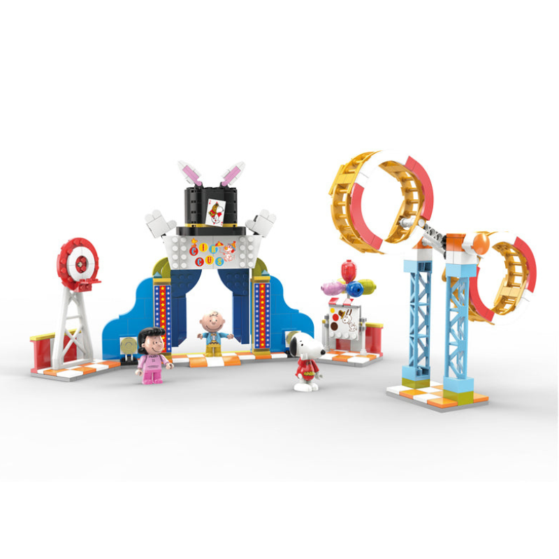 Peanuts® Snoopy Circus Entrance Gate Building Block Set - One Quarter
