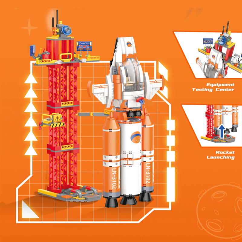 Peanuts® Snoopy Mars Exploration Mars Rocket Building Block Set - One ...