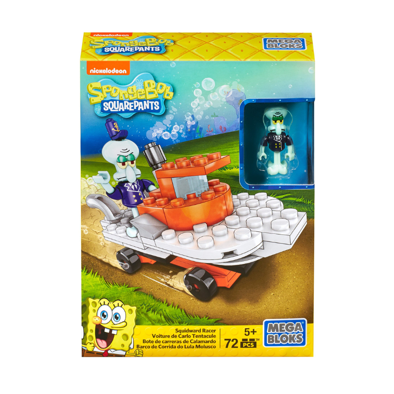 SpongeBob SquarePants Squidward Racer Building Block Set - One Quarter