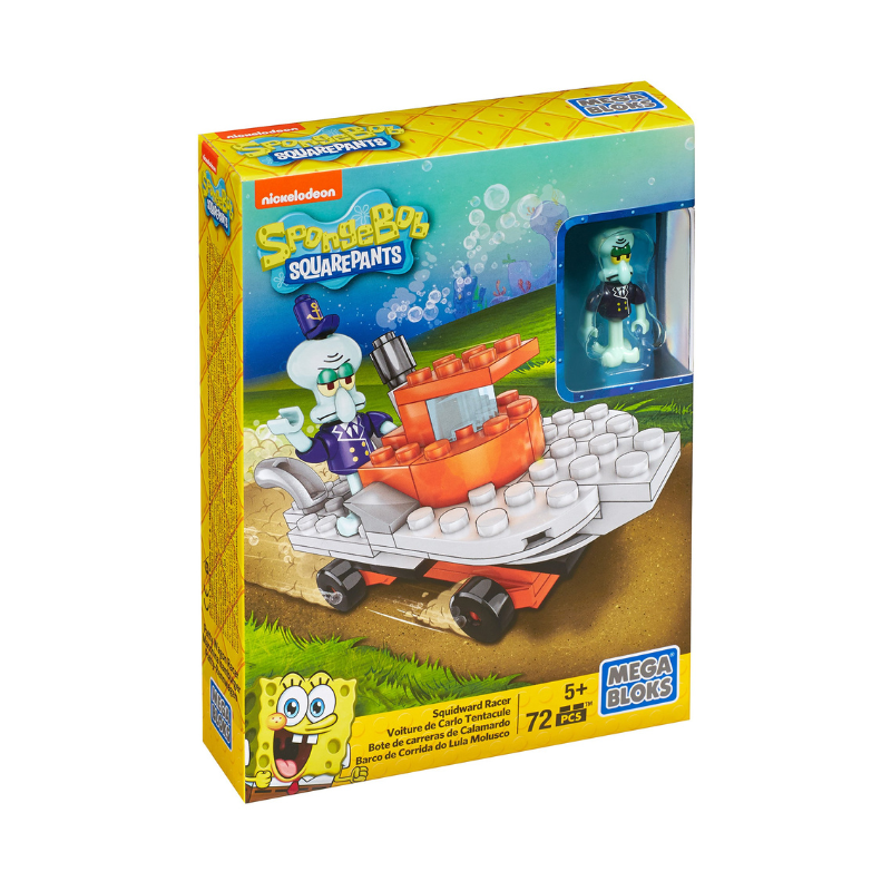 SpongeBob SquarePants Squidward Racer Building Block Set - One Quarter