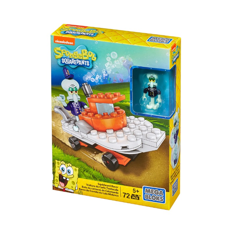 SpongeBob SquarePants Squidward Racer Building Block Set - One Quarter