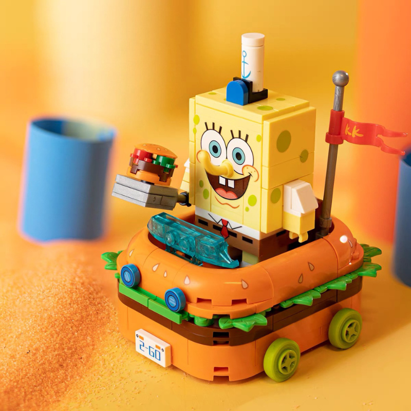 SpongeBob SquarePants SpongeBob Patty Wagon Racer Building Block Set ...