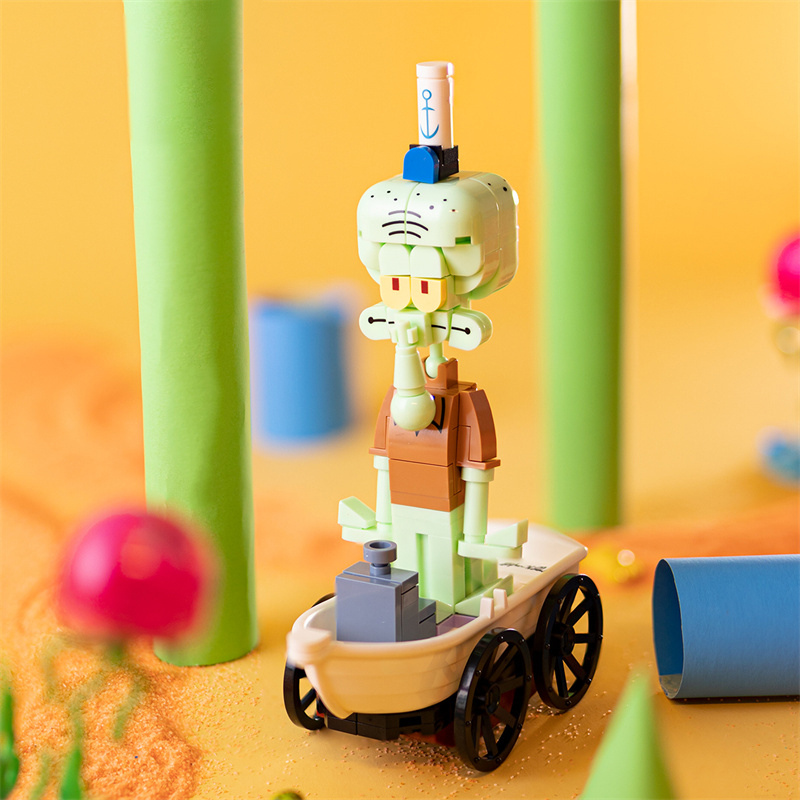 SpongeBob SquarePants Squidward WorkStation Building Block Set - One ...