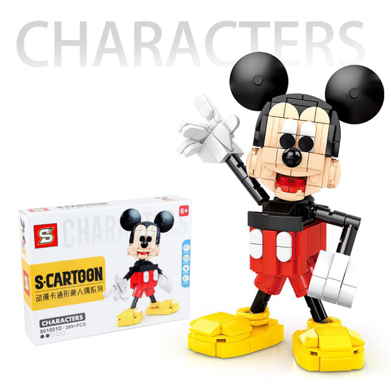 Disney Buildable Characters Mickey Mouse Building Block Set - One Quarter
