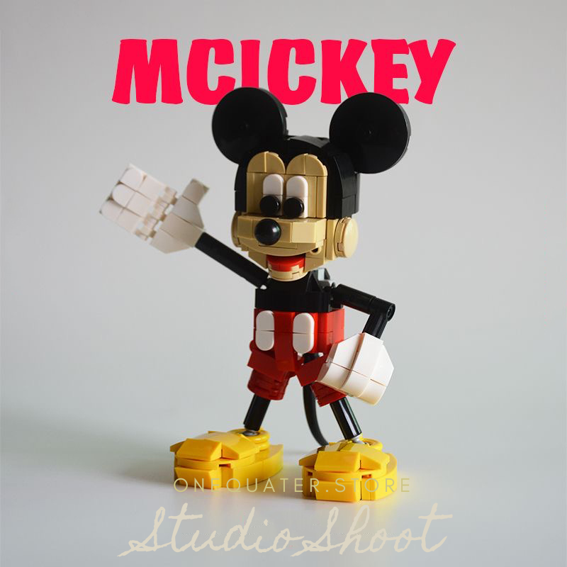 Disney Buildable Characters Mickey Mouse Building Block Set - One Quarter