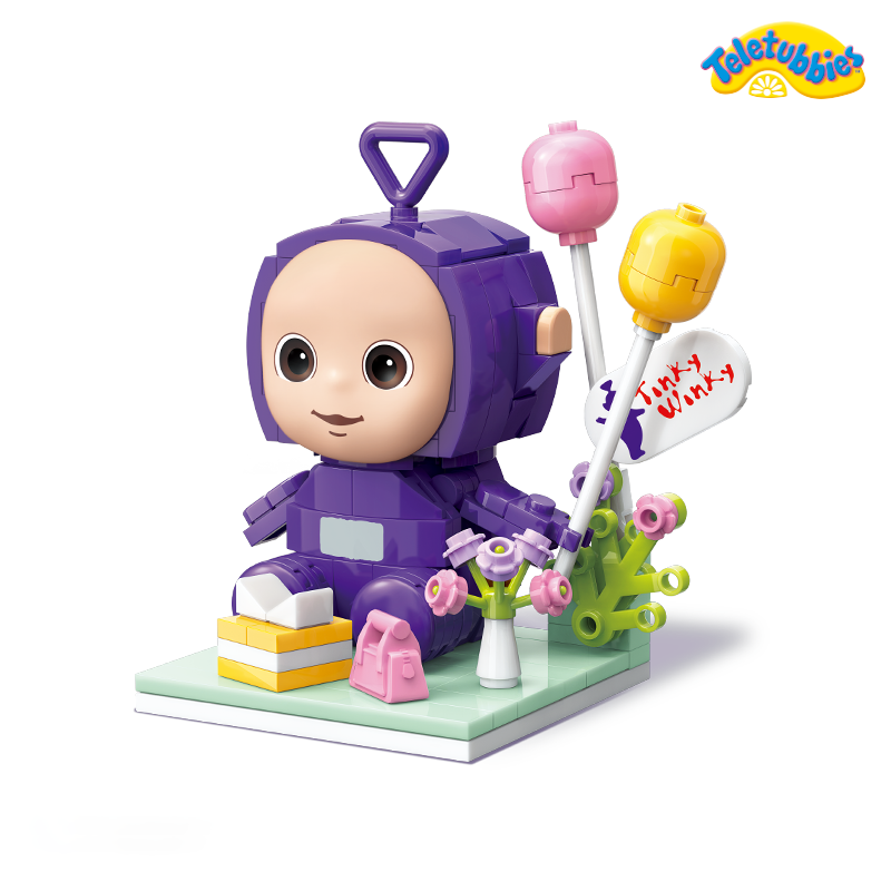 Teletubbies™ Tinky Winky Building Block Set - One Quarter