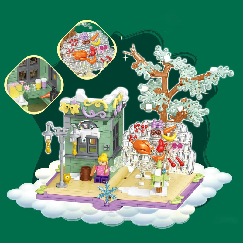Fairy Tale Storybook The Little Match Girl Building Block Set - One Quarter